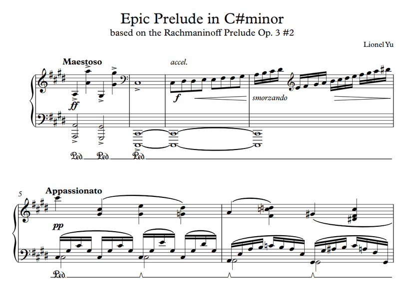 Epic Prelude in C Sharp Minor – MusicalBasics